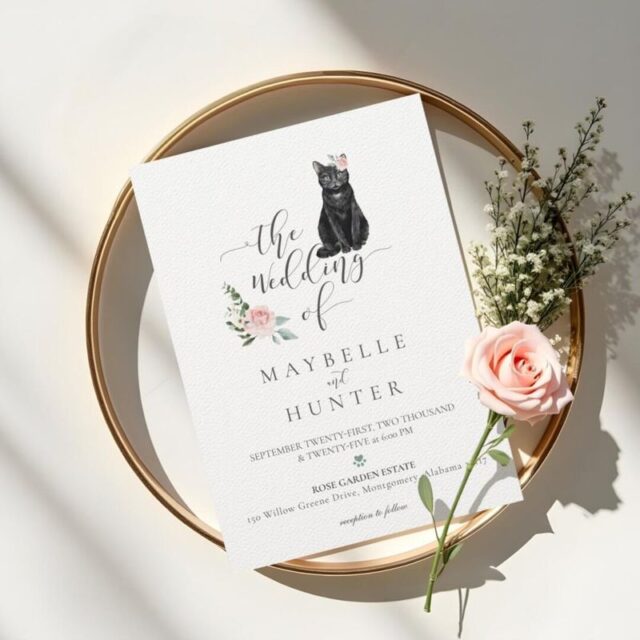 7 Adorable Ways to Include Your Cat in Your Wedding Day